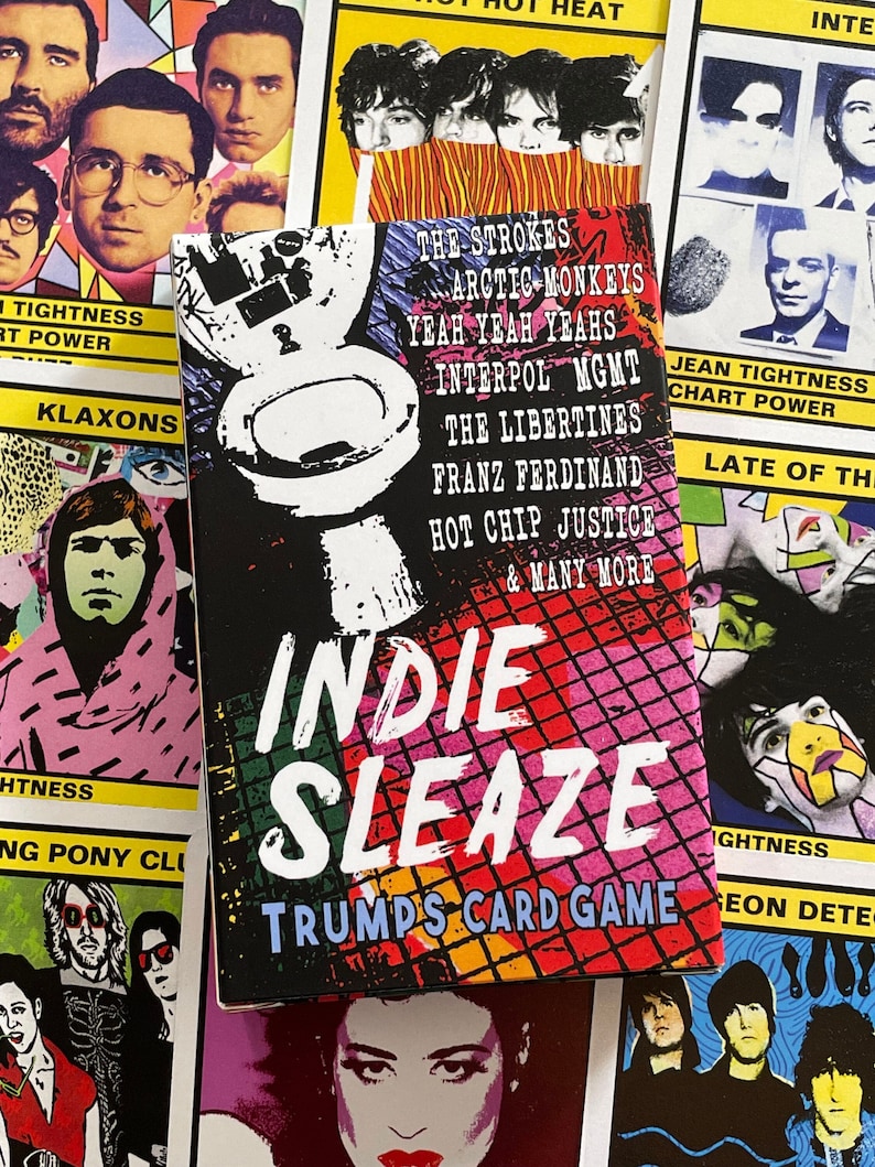 INDIE SLEAZE Trumps Card Game (LCD Sound System, the Strokes, Arctic ...