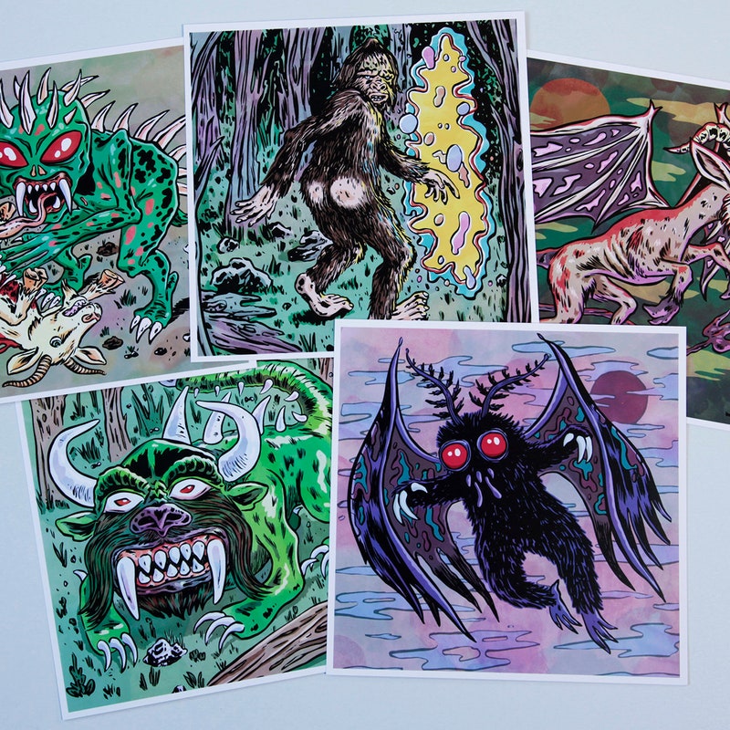 Cryptids Bathroom Decor - Etsy UK