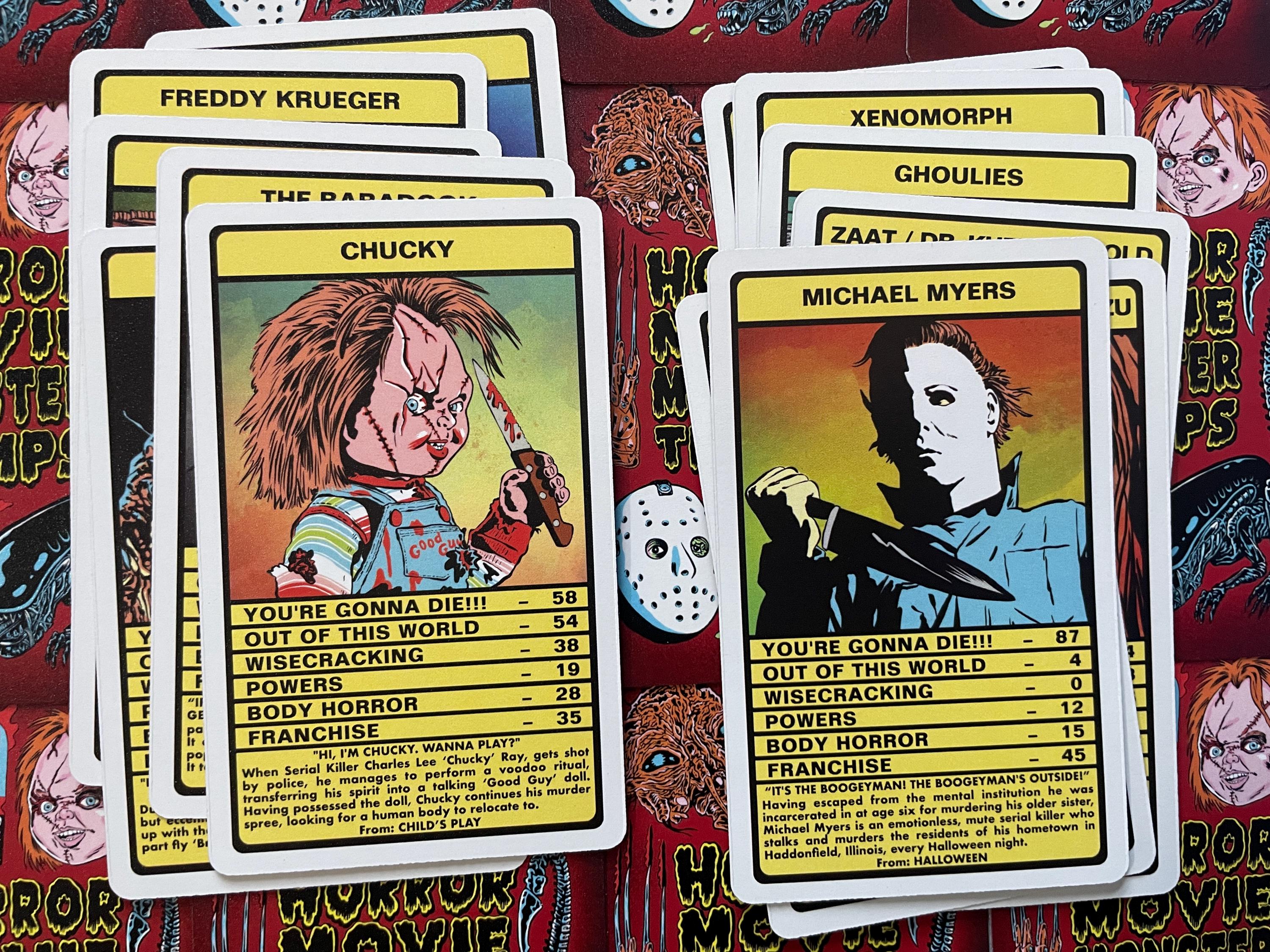 HORROR MOVIE MONSTER Trumps Card Game (hellraiser, Exorcist, Nightmare ...