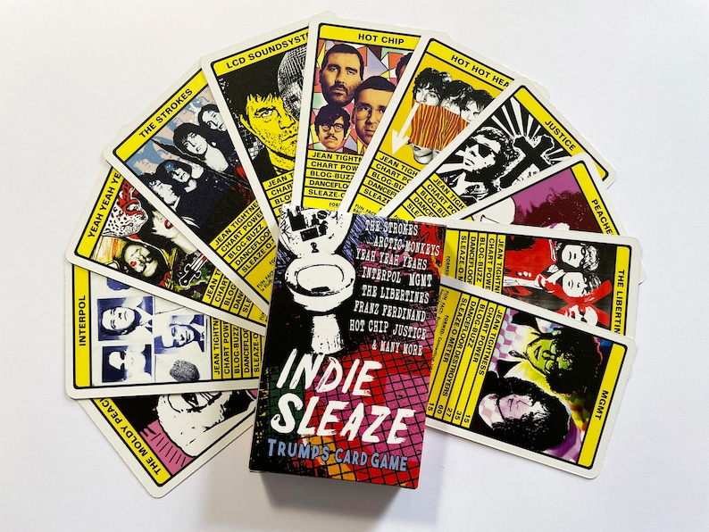 INDIE SLEAZE Trumps Card Game (LCD Sound System, the Strokes, Arctic ...