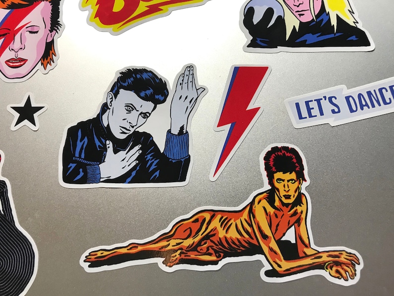 DAVID BOWIE A5 Vinyl Sticker Sheet - Etsy
