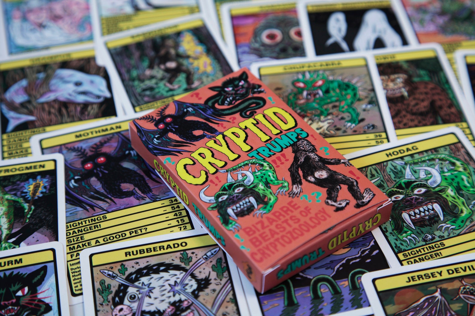 CRYPTID TRUMPS Cryptozoology Card Game big Foot Mothman - Etsy