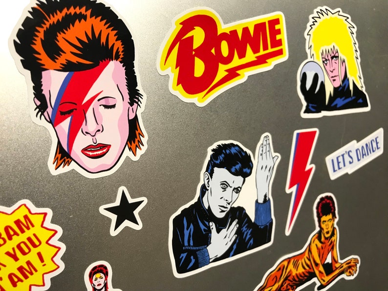 DAVID BOWIE A5 Vinyl Sticker Sheet - Etsy