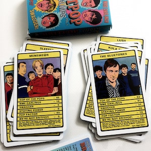 BRITPOP TRUMPS Card Game Vol.1 (30 Britpop Bands Inc. Blur, Oasis ...