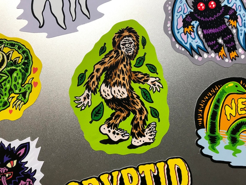 CRYPTIDS A5 Vinyl Sticker Sheet - Etsy