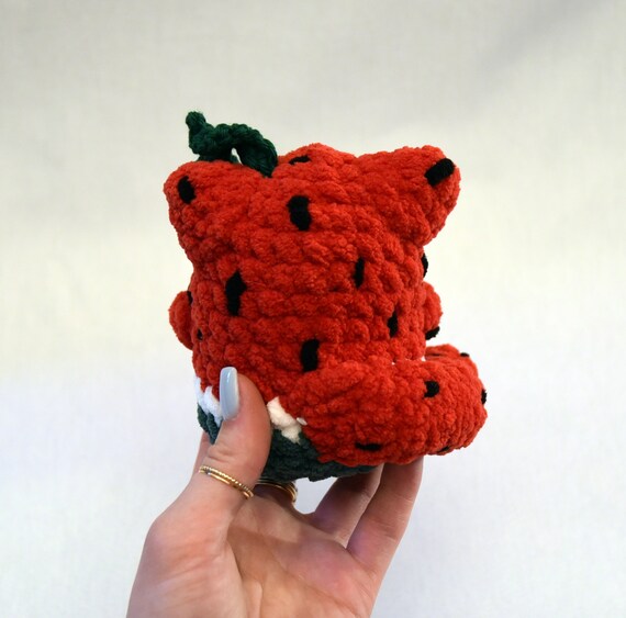 Toys Watermelon Crochet Cat Stuffed Animal Crochet Kitty Crochet ...