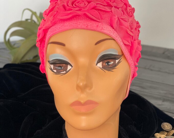 Vintage Jantzen Spain "pretty in Pink" Rubber Swim Cap C.1960s - Etsy