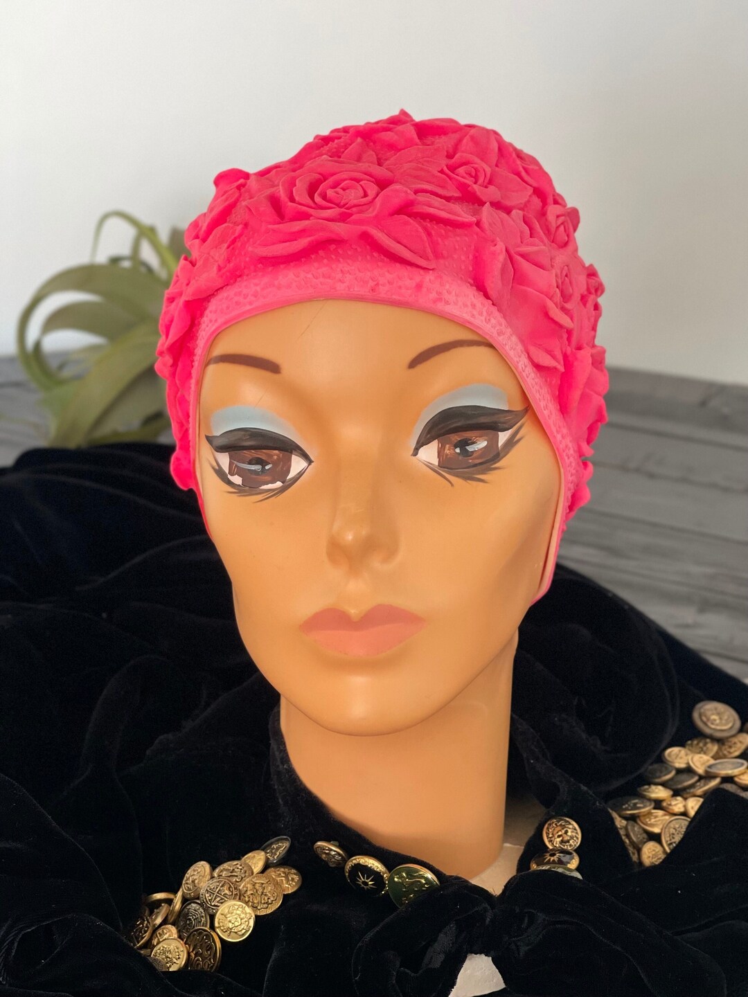 Vintage Jantzen Spain pretty in Pink Rubber Swim Cap C.1960s - Etsy