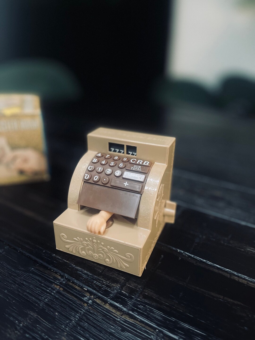 Vintage Win-up Mechanical Cash Register Bank Novelty Knotts Berry Farm ...