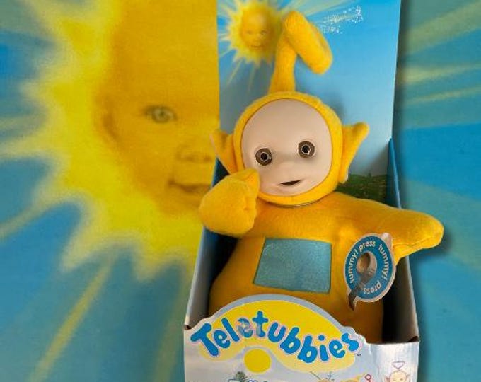 1998 Hasbro Inc. Original Teletubbies Talking Laa-laa Plushy / Talking ...