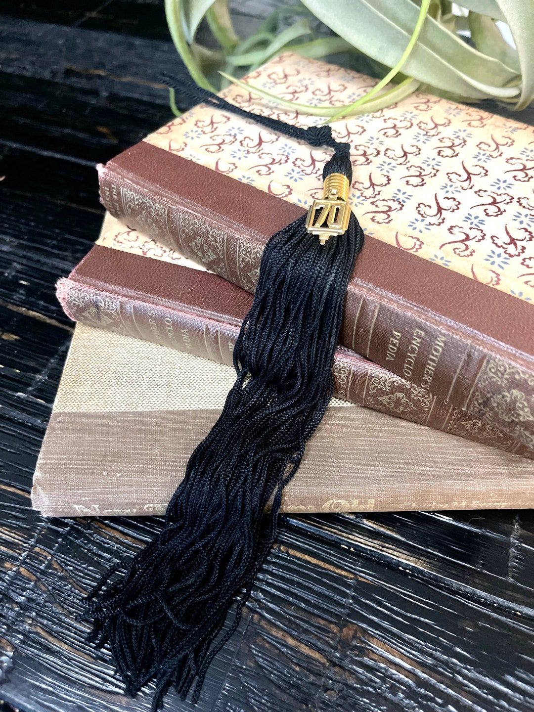 Vintage Graduation Cap Tassel Black & Gold Class of 1970 High School ...