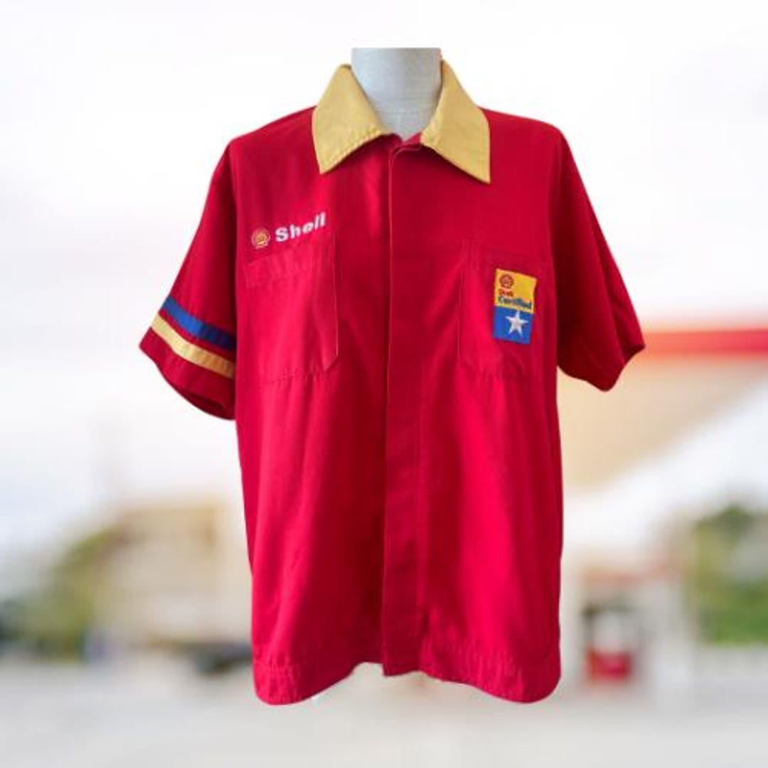 Vintage Shell Gasoline Uniform Work Shirt - Etsy