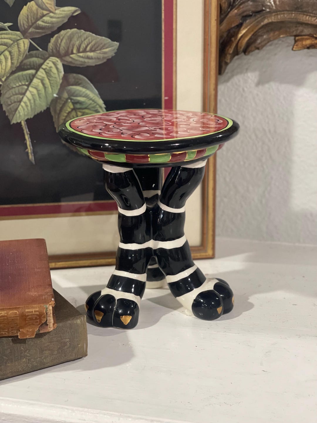 Lynda Corneille Swak Collection Sleeping Clancey Cat Stand / Whimsical ...