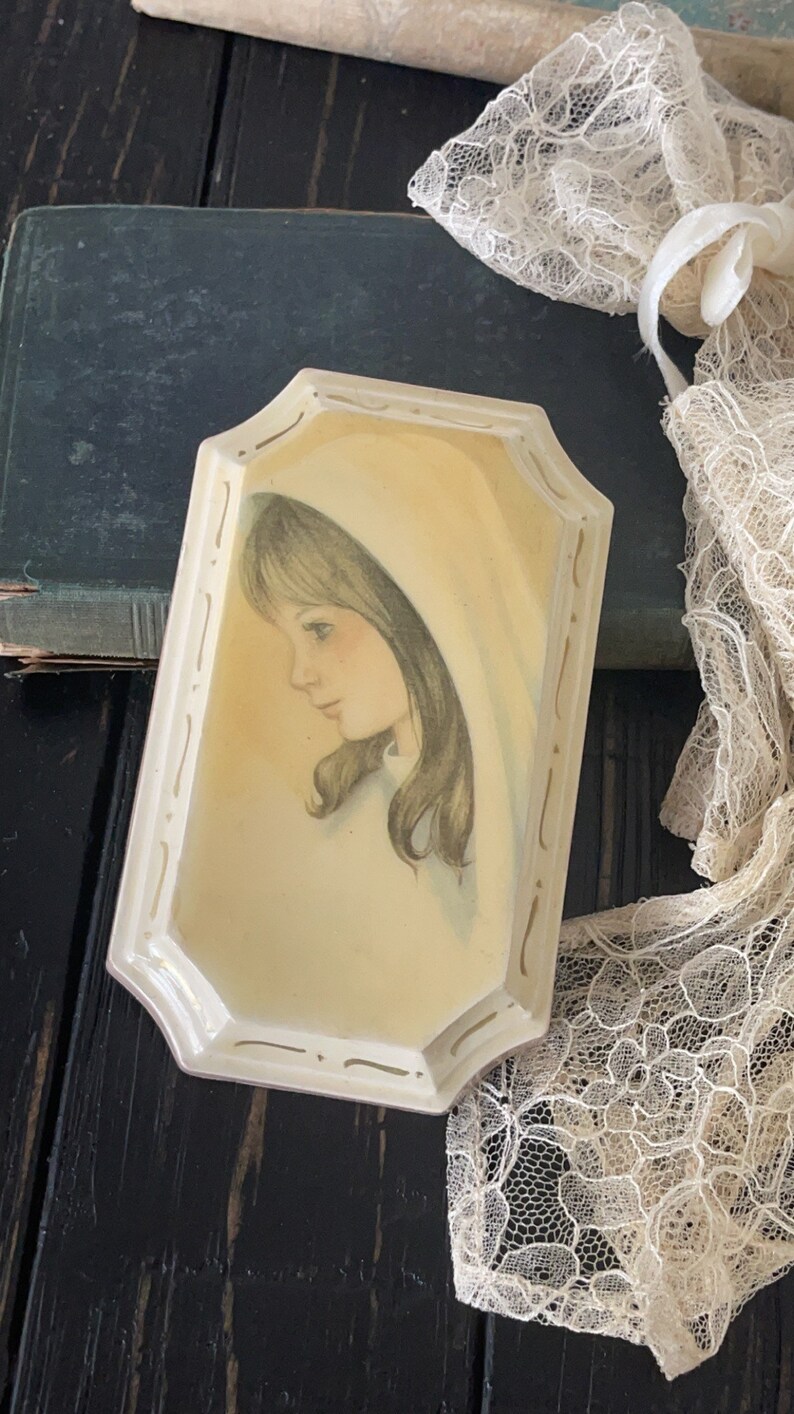 Vintage First Communion Hanging Wall Art / First Communion Gift for Her ...