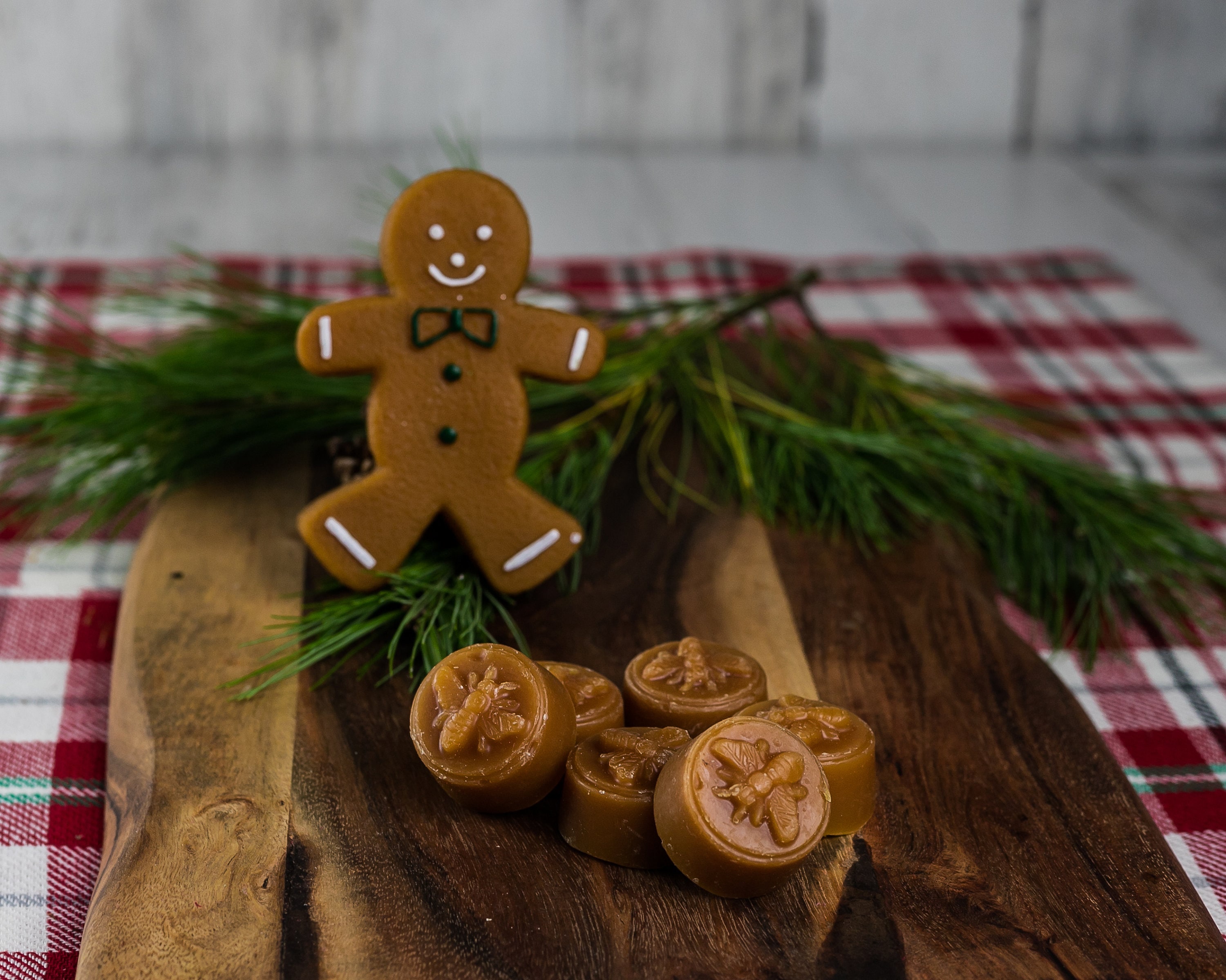 6 Piece Gingerbread Scented Beeswax Melts Hand Poured by Hubbardston ...