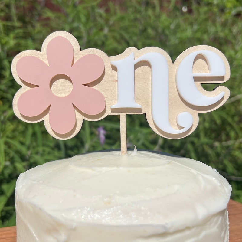Flower Cake Topper - Etsy