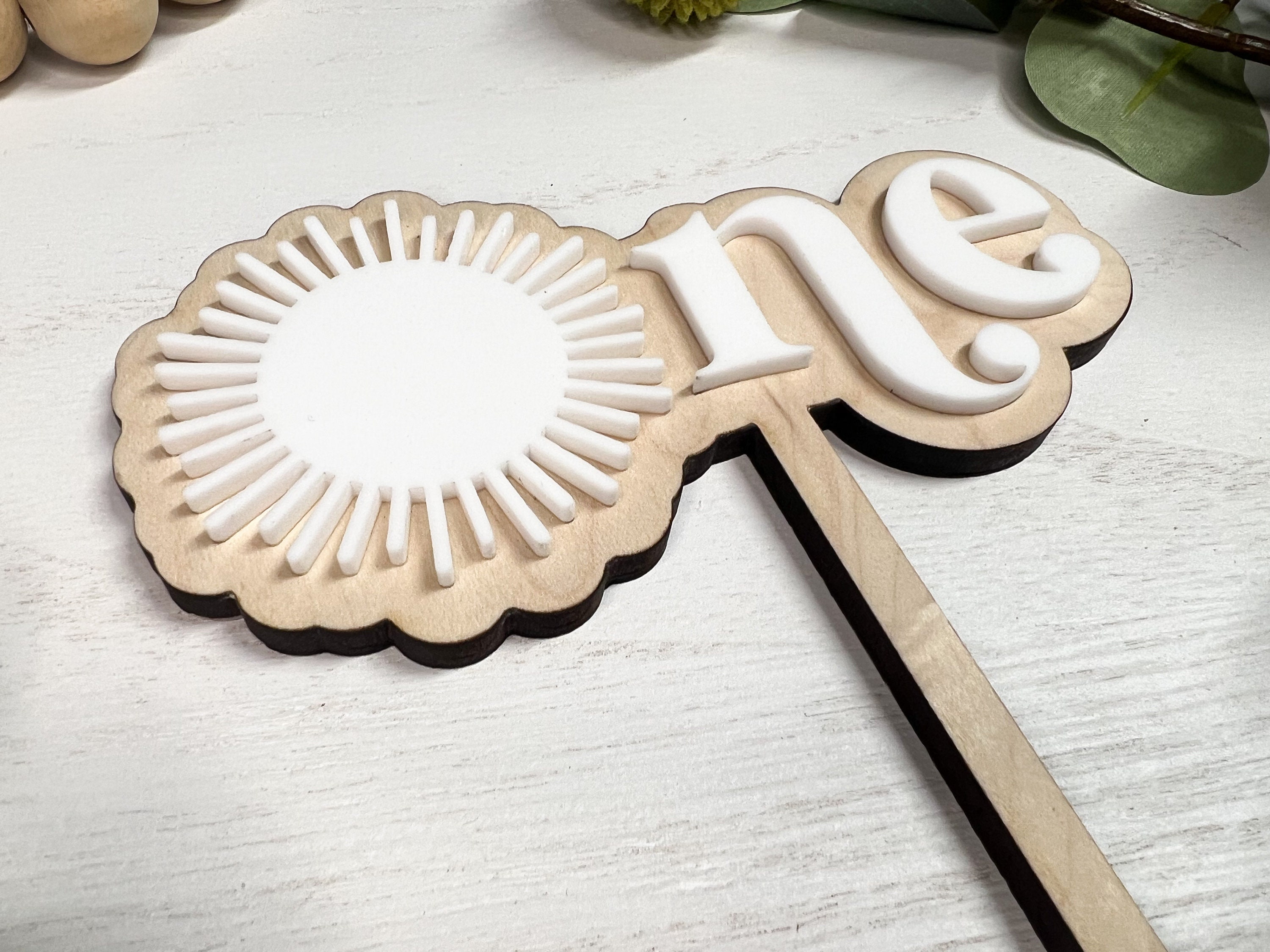Sun Cake Topper Boho Sun Cake Topper First Trip Around the - Etsy