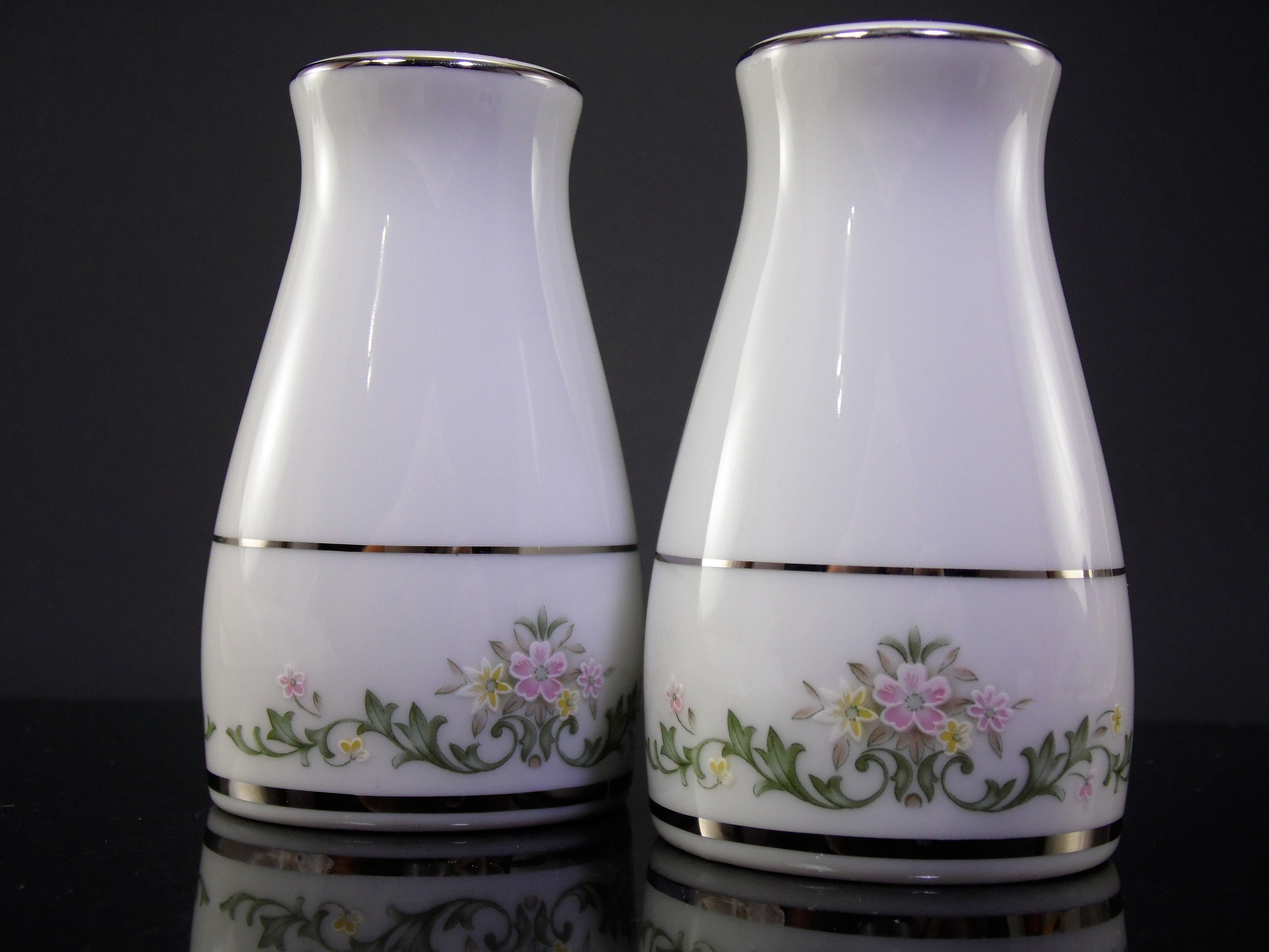 Vintage Japanese Noritake "early Spring" 2362 Platinum Trim Floral ...