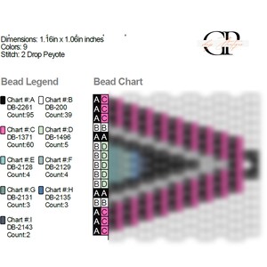 PDF Pattern – Long Beaded Earrings "blush Sky ", Brick Stitch + Fringe. PDF Pattern for Long ...