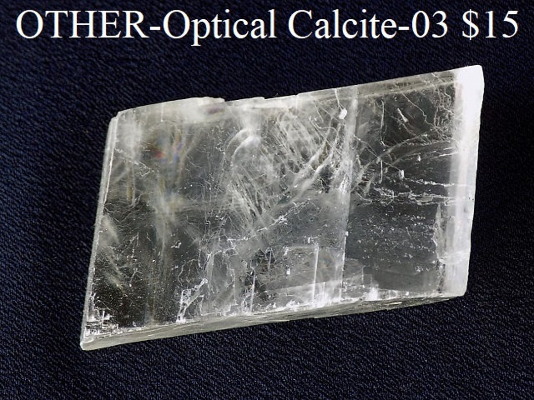 Rocks and Minerals Optical CALCITE other-optical Calcite-03 - Etsy