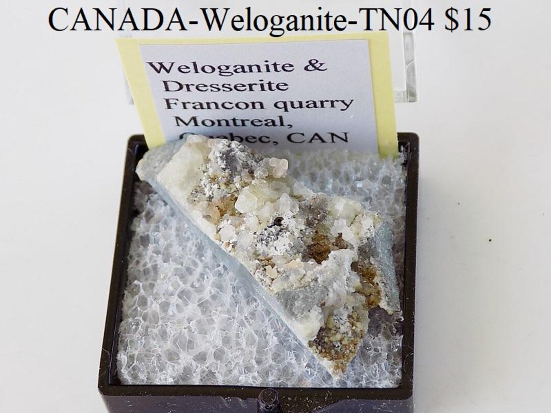 Rocks and Minerals - WELOGANITE From Quebec, Canada (canada-weloganite ...