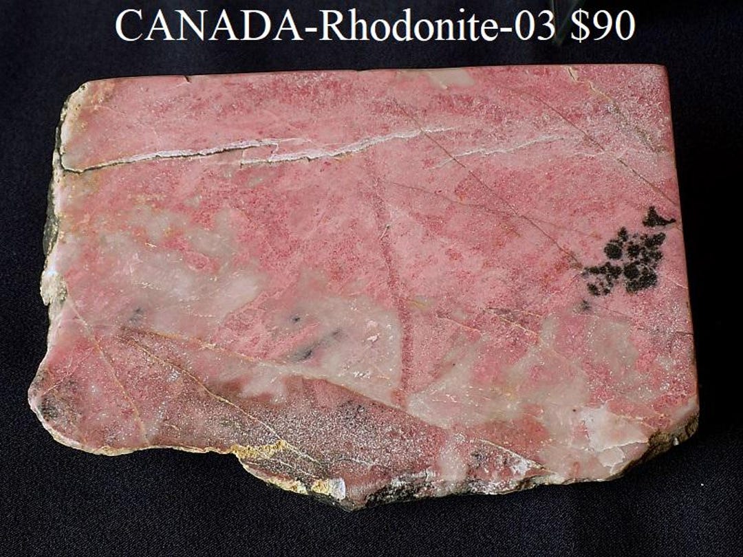Rocks and Minerals - Rhodonite From Yukon, Canada (canada-rhodonite-03 ...