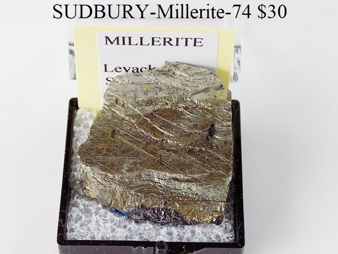 Rocks and Minerals Millerite From Sudbury, Ontario, Canada sudbury ...