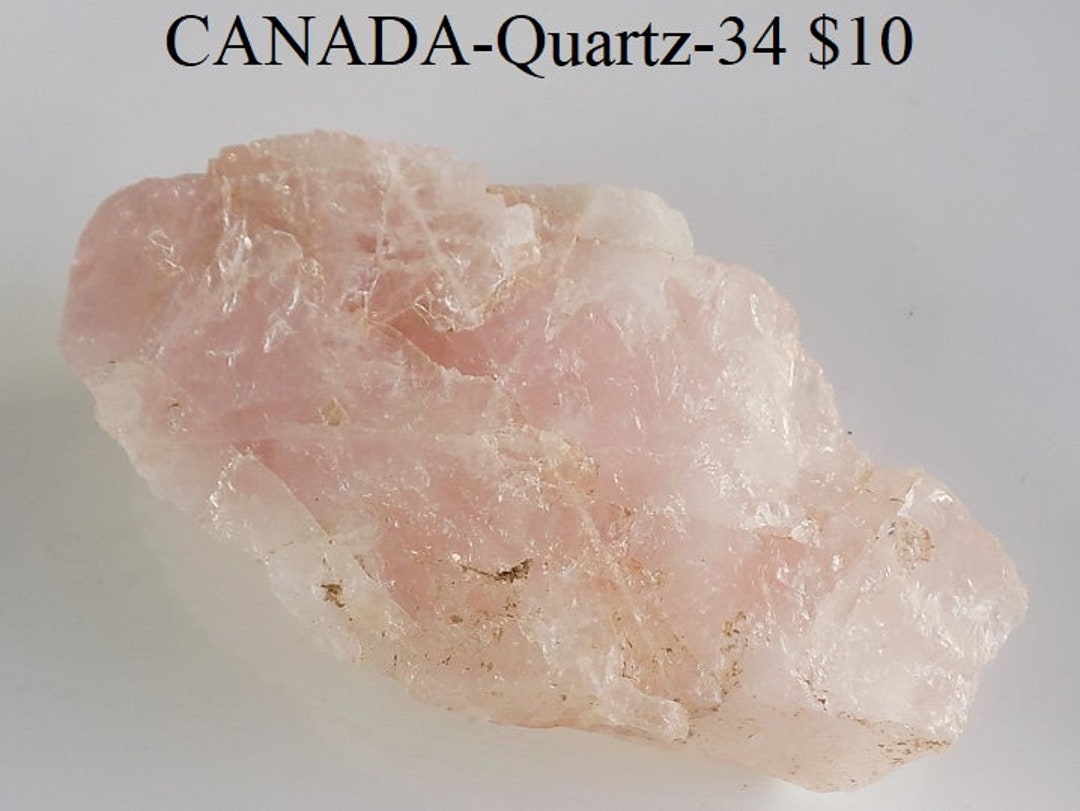 Rocks and Minerals Rose QUARTZ from Ontario Canada - Etsy 日本