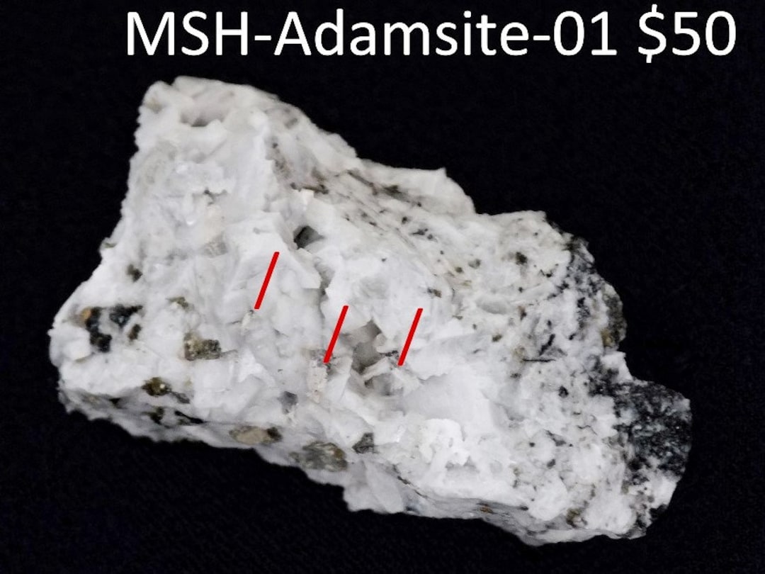 Rocks and Minerals - ADAMSITE From Mont Saint-hilaire, Quebec, Canada ...