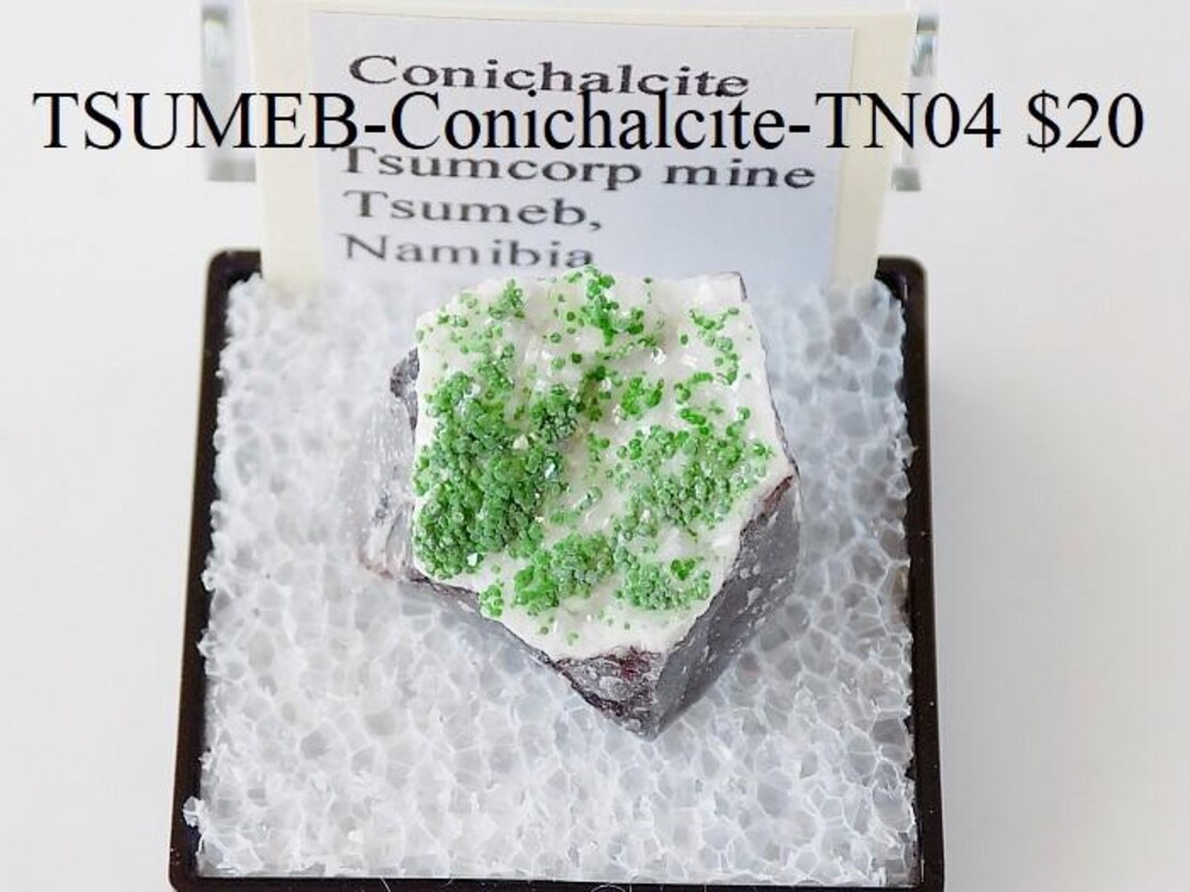 Rocks and Minerals - Conichalcite From Tsumeb, Namibia (tsumeb ...