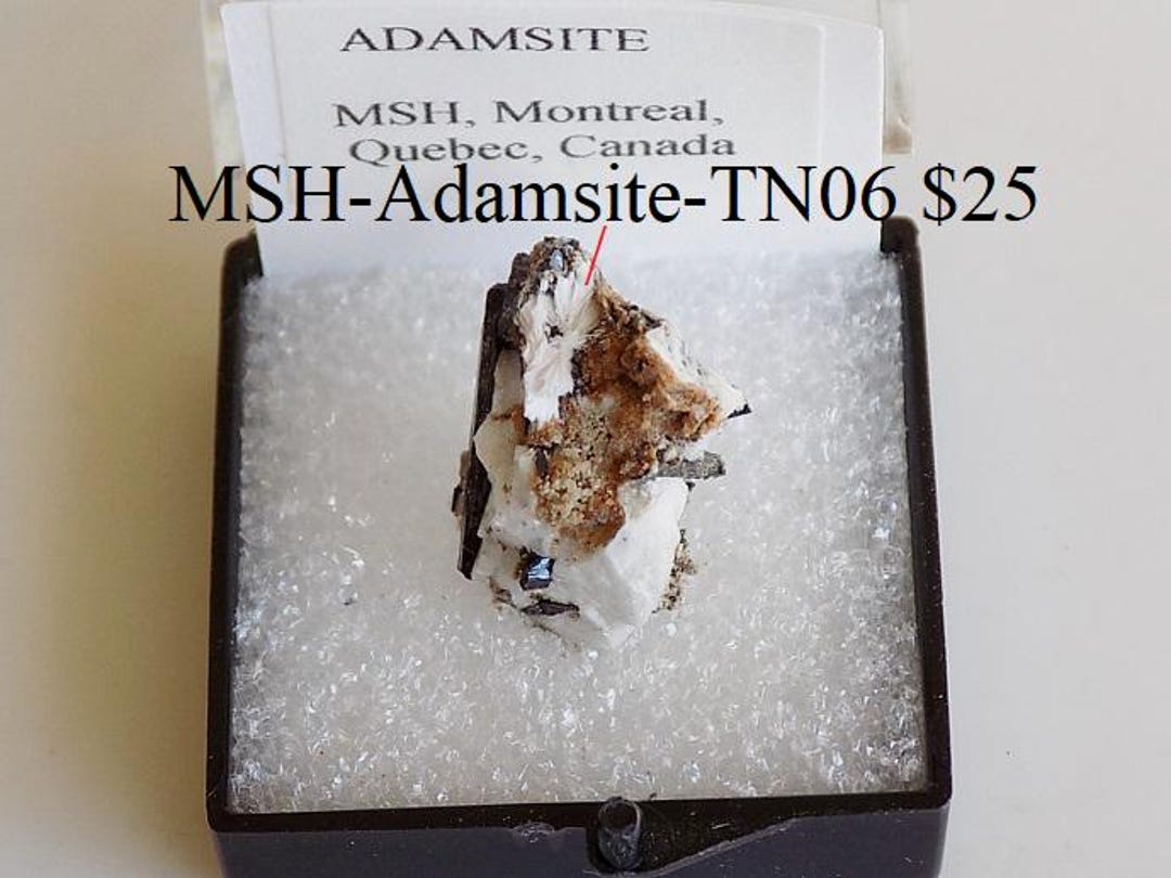 Rocks and Minerals ADAMSITE From Mont Saint-hilaire, Canada msh ...