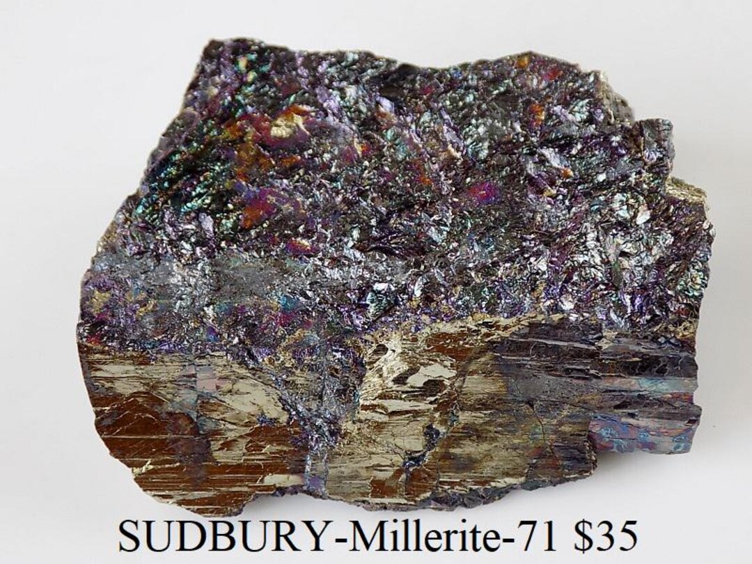 Rocks and Minerals - MILLERITE From Sudbury, Ontario, Canada (canada ...