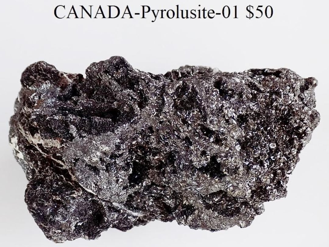 Rocks and Minerals PYROLUSITE From Ontario, Canada canada-pyrolusite-01 ...