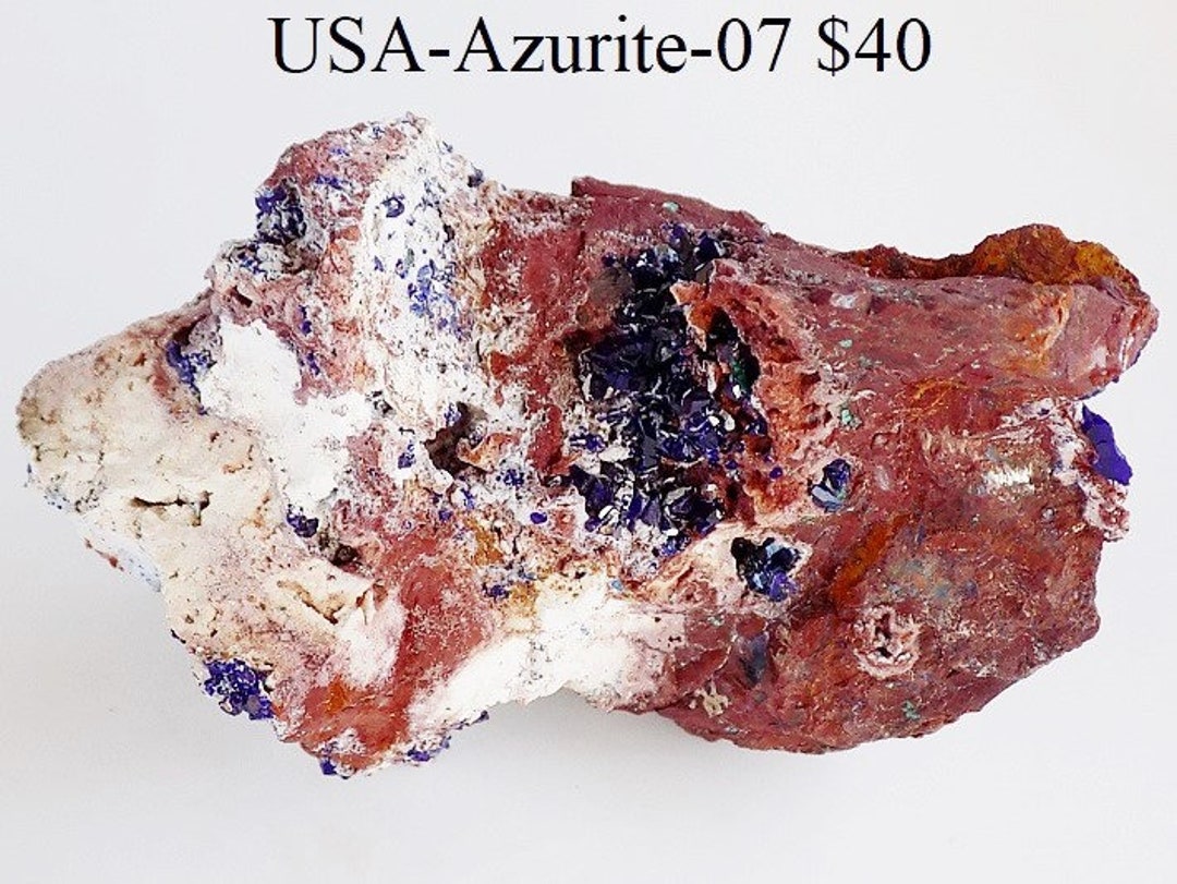 Rocks and Minerals - AZURITE From Morenci, Arizona, USA (usa-azurite-07 ...