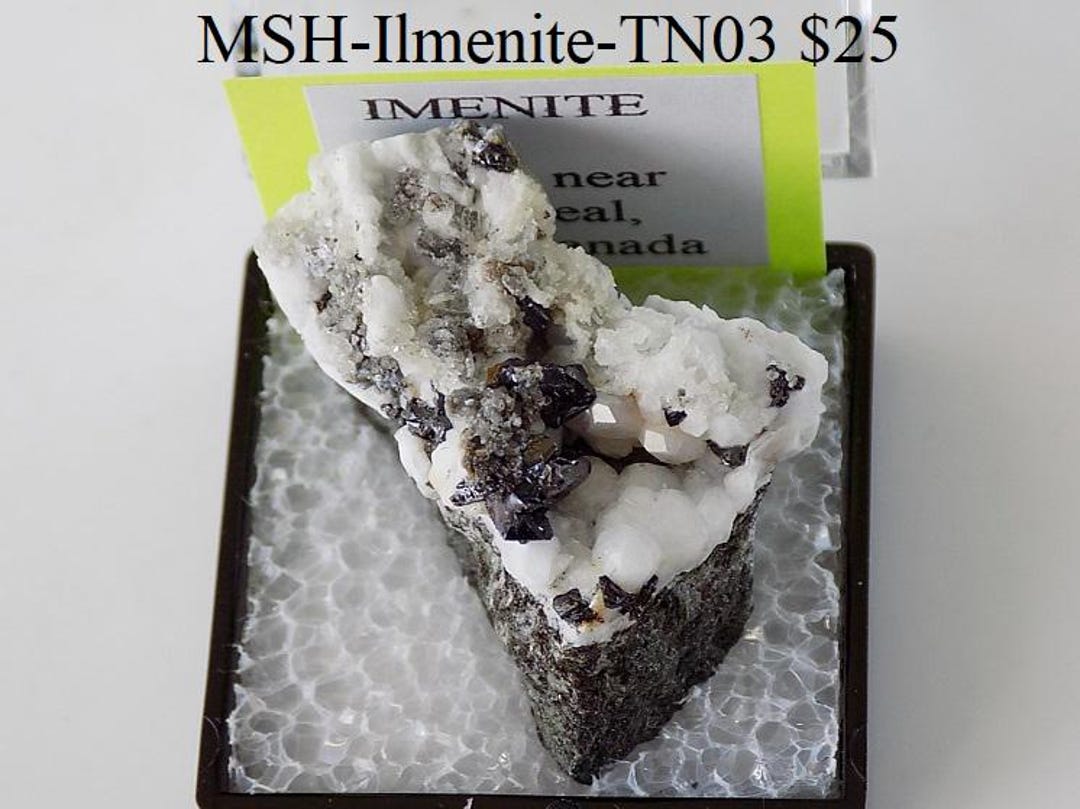 Rocks and Minerals Ilmenite From Mont Saint-hilaire, Canada msh ...