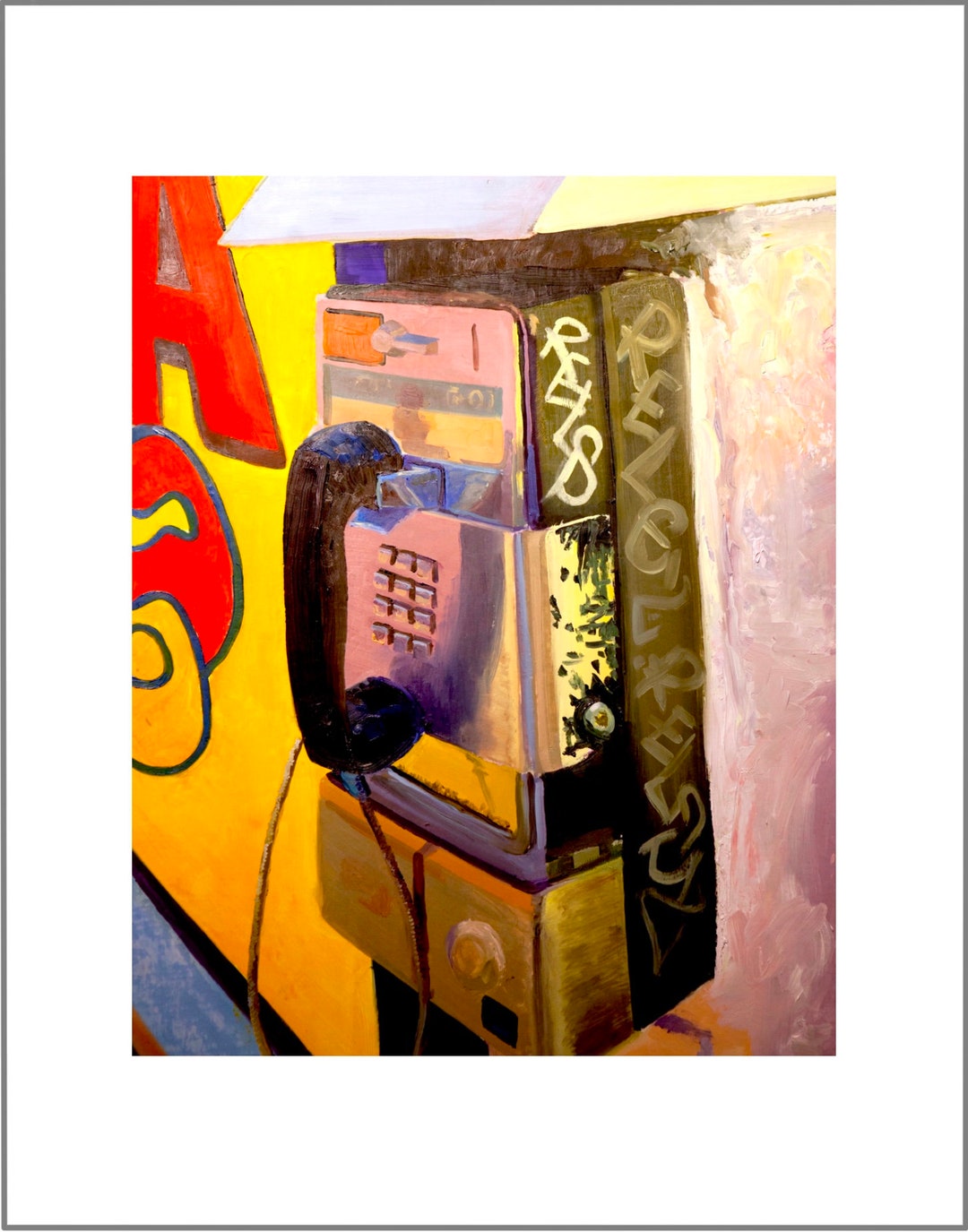 Payphone - Matted Art Print - Etsy