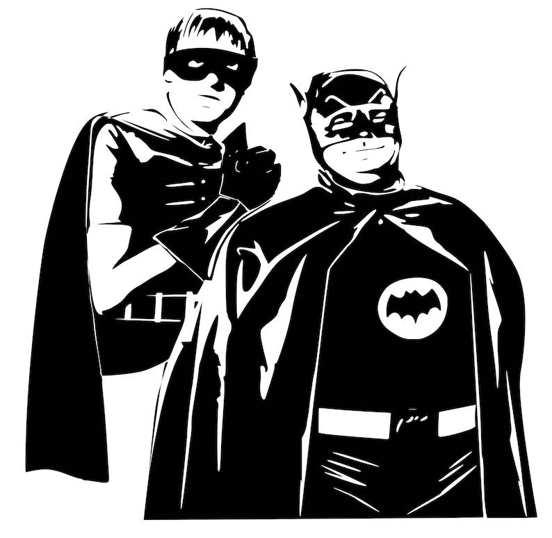 Only Fools & Horses Batman and Robin vinyl car Decal / Sticker | Etsy