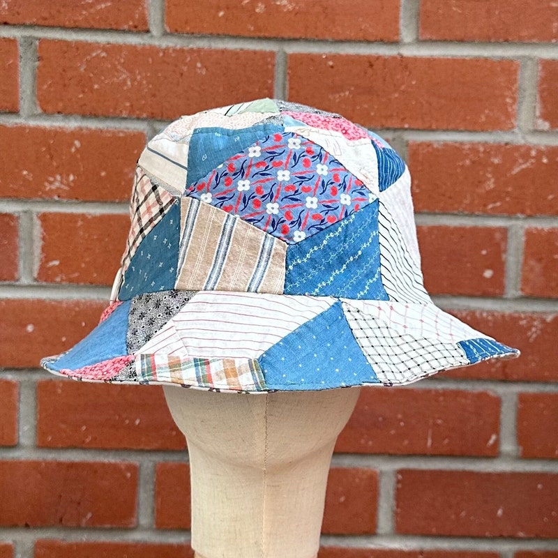 Patchwork Bucket Hat - Etsy