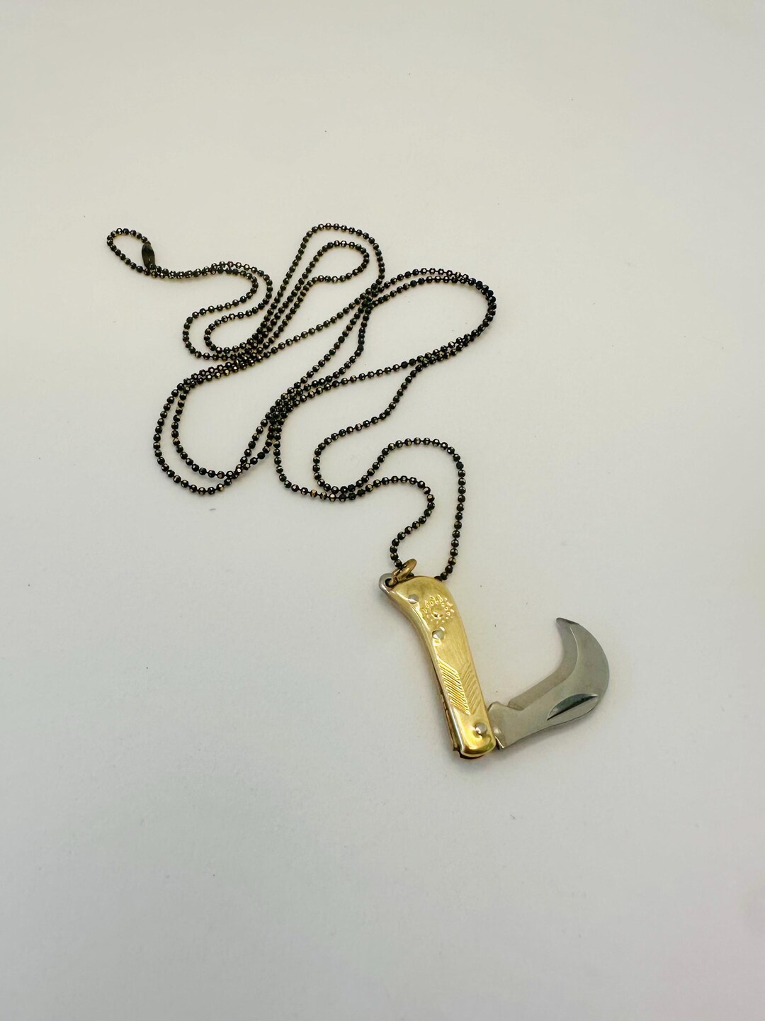Mini Scythe Necklace - Etsy