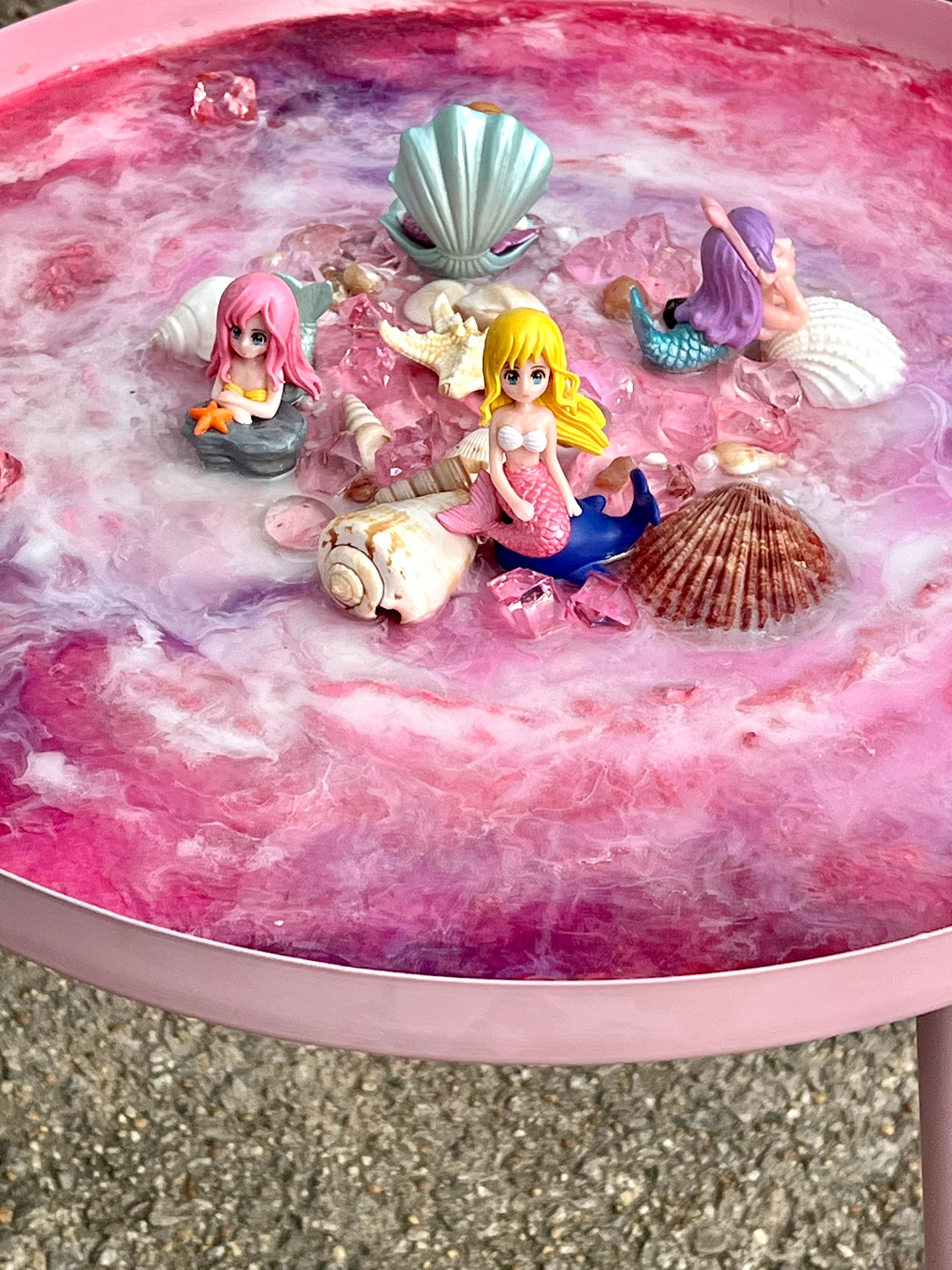 Pink Beach Epoxy Resin Table - Etsy