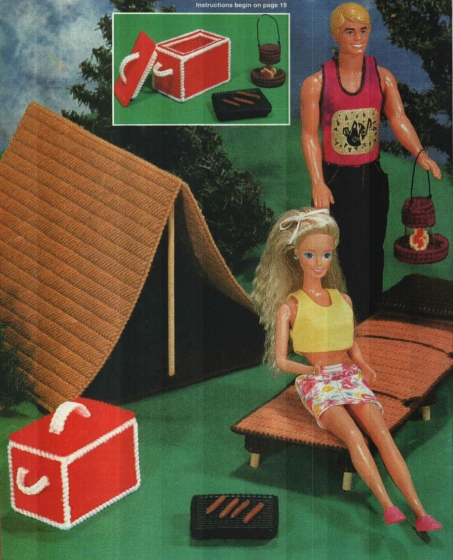 DIY Camping Fun Plastic Canvas Pattern - Etsy