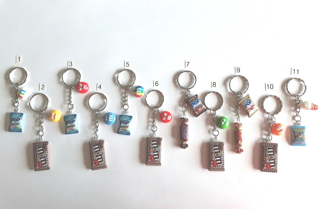 Resin M&M, Twix and Snickers Inspired Keychains - Etsy