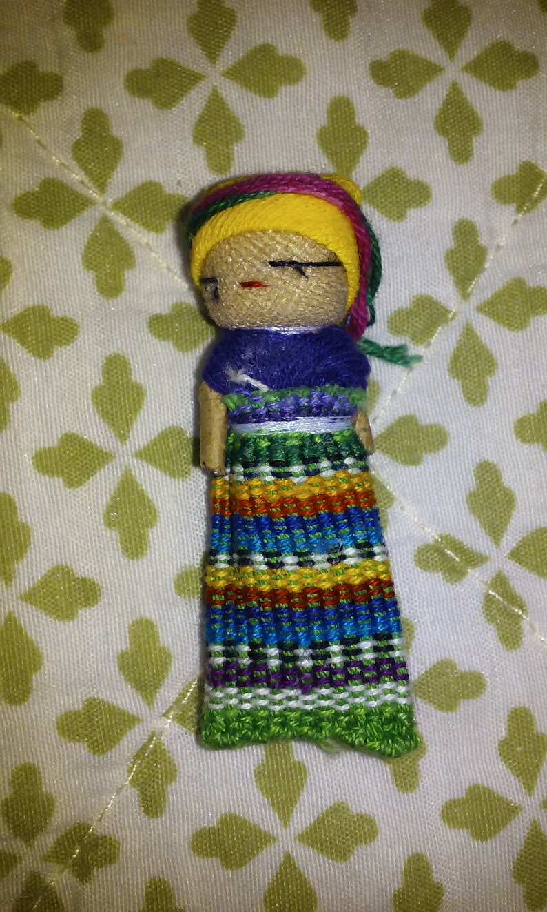 Two Inch Girl Worry Doll Magnet - Etsy