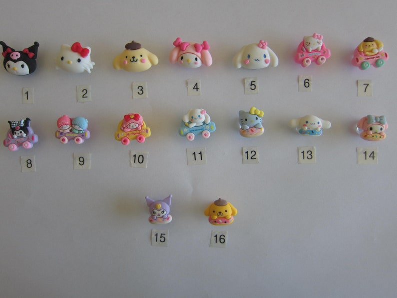 Resin Hello Kitty and Friends Inspired Croc Charms - Etsy