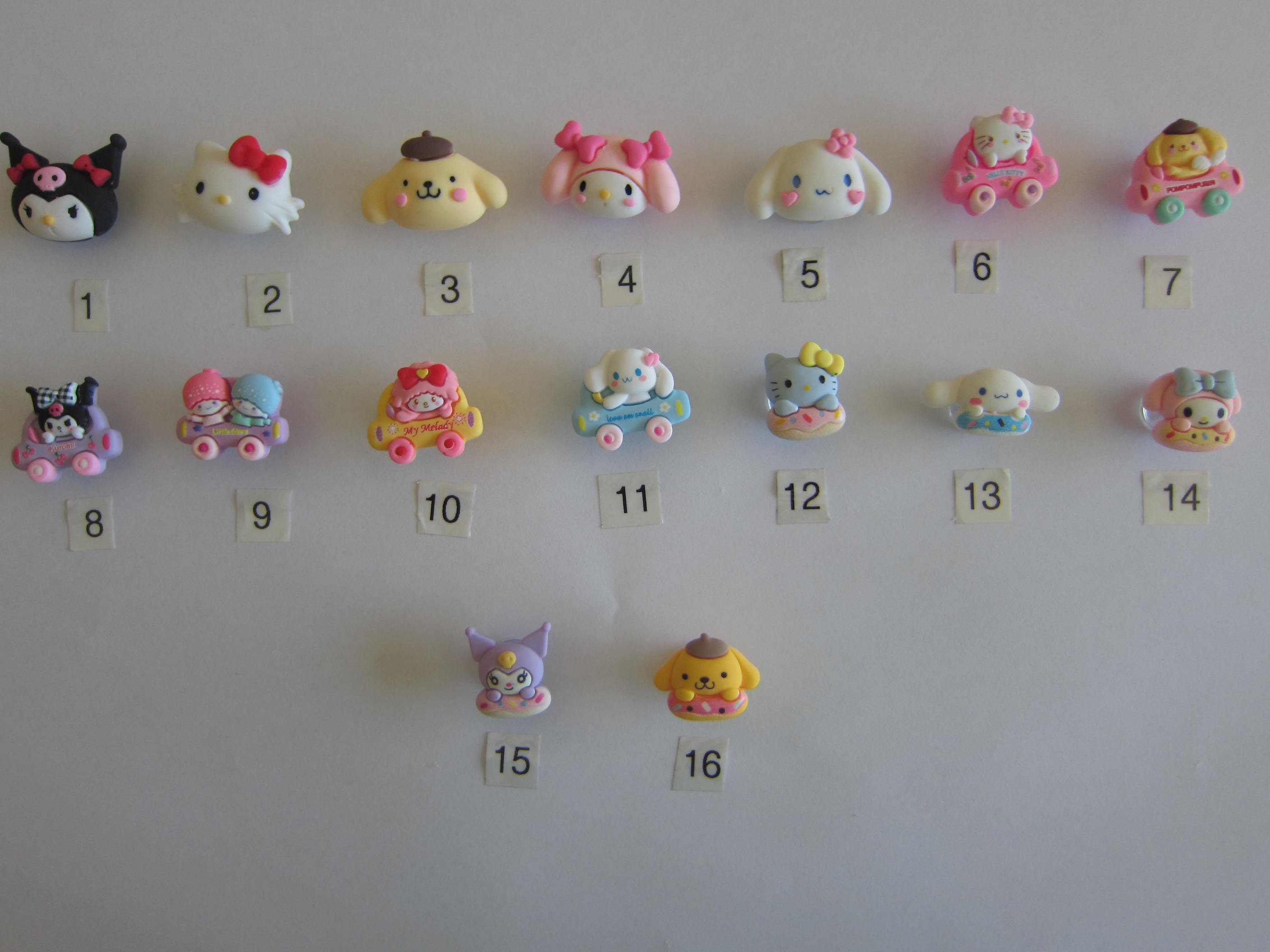 Resin Hello Kitty and Friends Inspired Croc Charms - Etsy