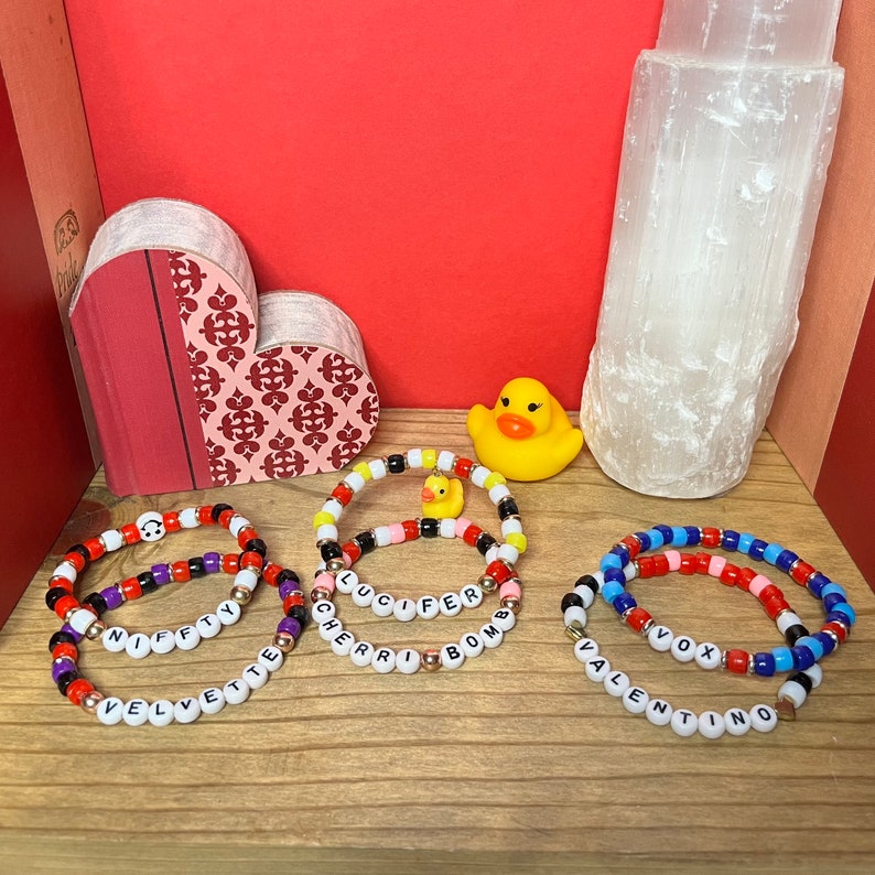 Hazbin Hotel Inspired Kandi Bracelets - Set 2 - Etsy