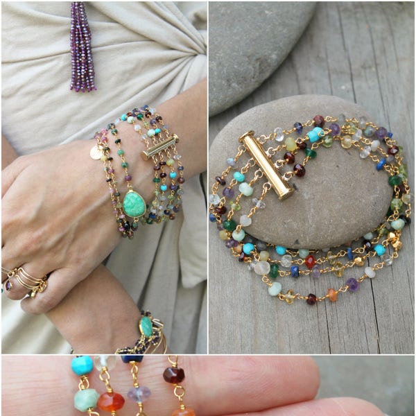 Multi Layer Bracelet - Etsy