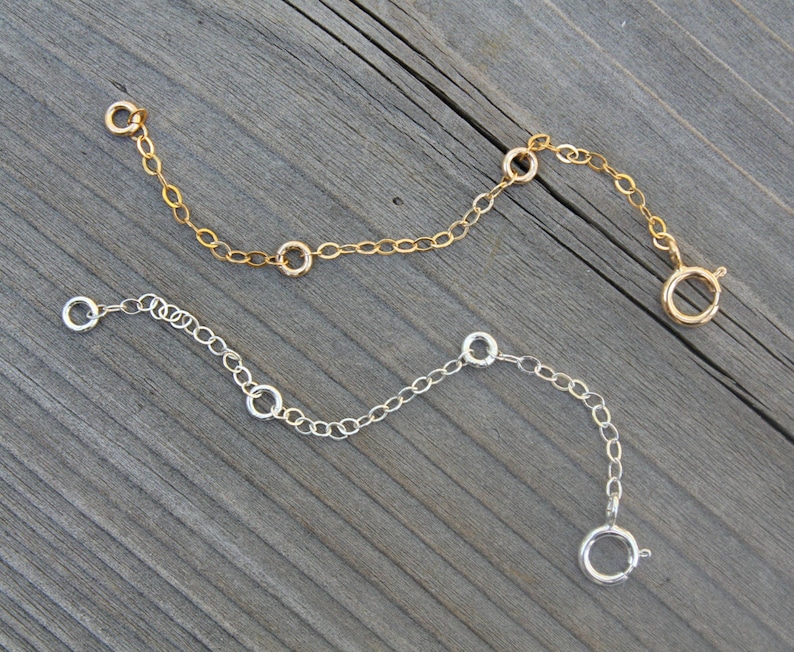 Necklace Extension Chain Extender Chain 14k Gold Filled 925 - Etsy
