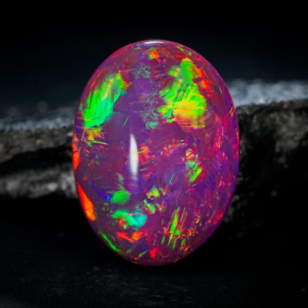 Purple Fire Opal - Etsy
