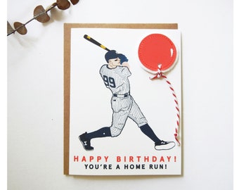 Aaron Judge Birthday Card - Etsy